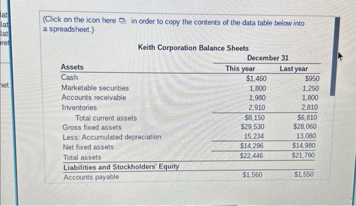 Solved Finding operating and free cash flows Consider the | Chegg.com