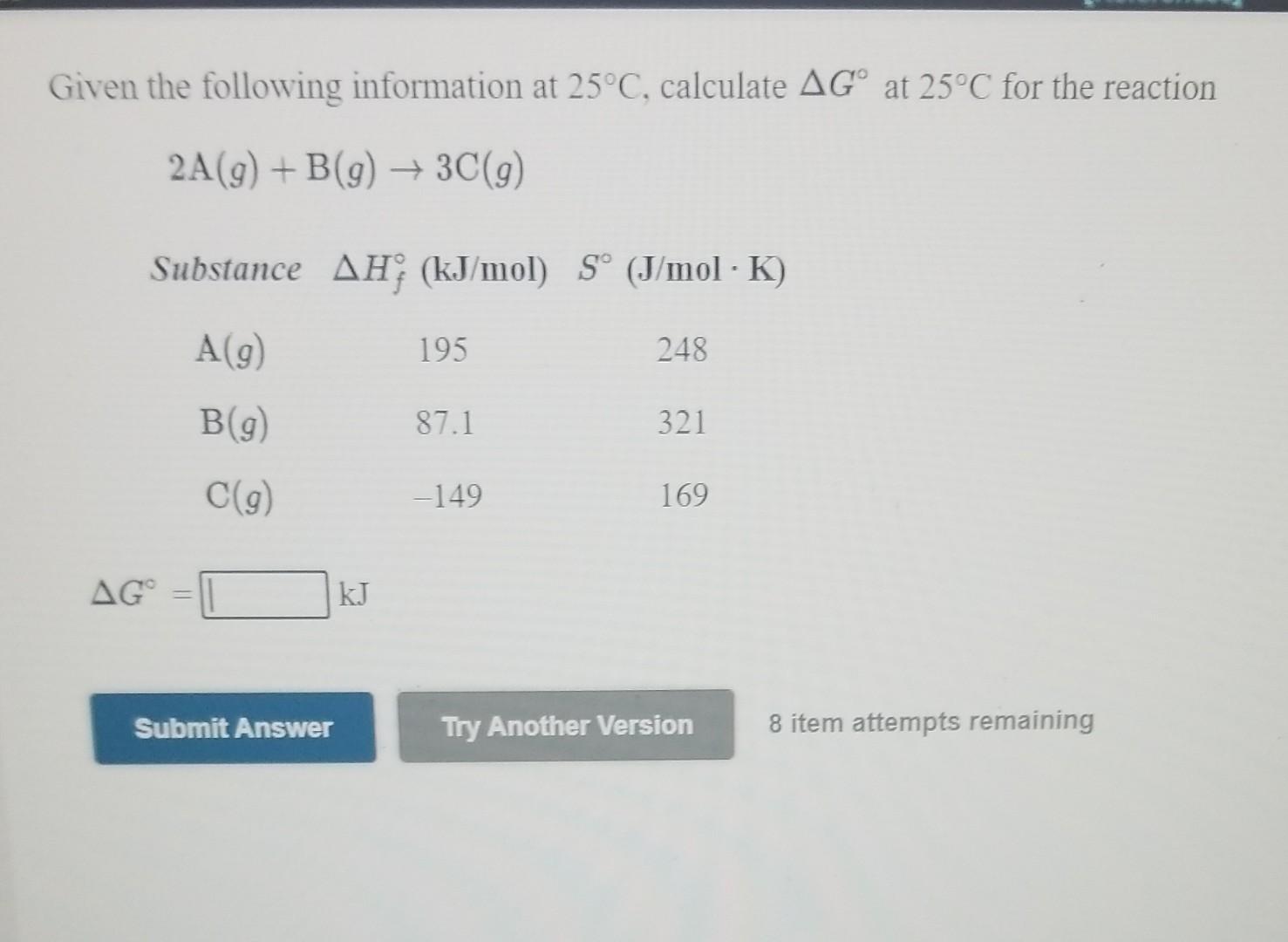 Solved Given the following information at 25°C, calculate | Chegg.com