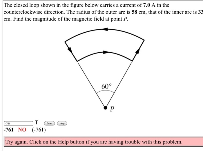 Solved The closed loop shown in the figure below carries a | Chegg.com
