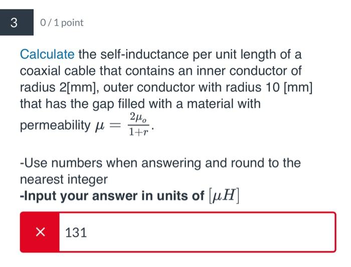 Solved Calculate the self-inductance per unit length of a | Chegg.com