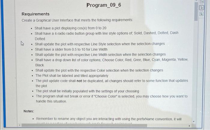 Solved Requirements Create a Graphical User Interface that | Chegg.com
