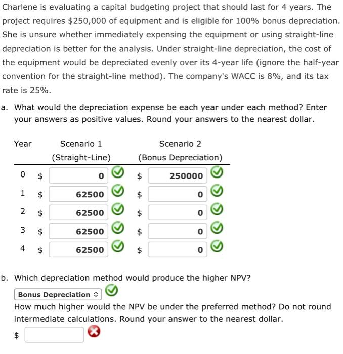 Solved Charlene is evaluating a capital budgeting project | Chegg.com