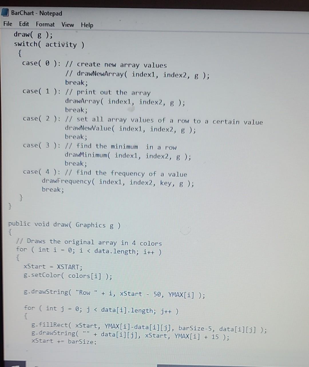 Animation of Multidimensional Programming Activity | Chegg.com