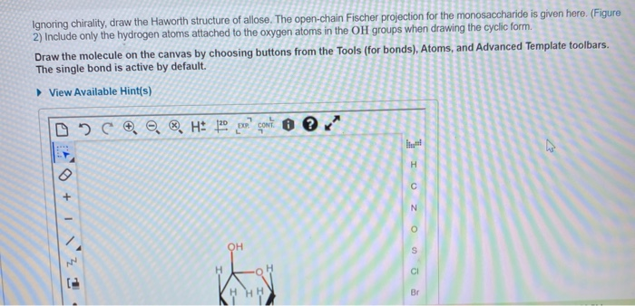 Solved Ignoring chirality, draw the Haworth structure of | Chegg.com