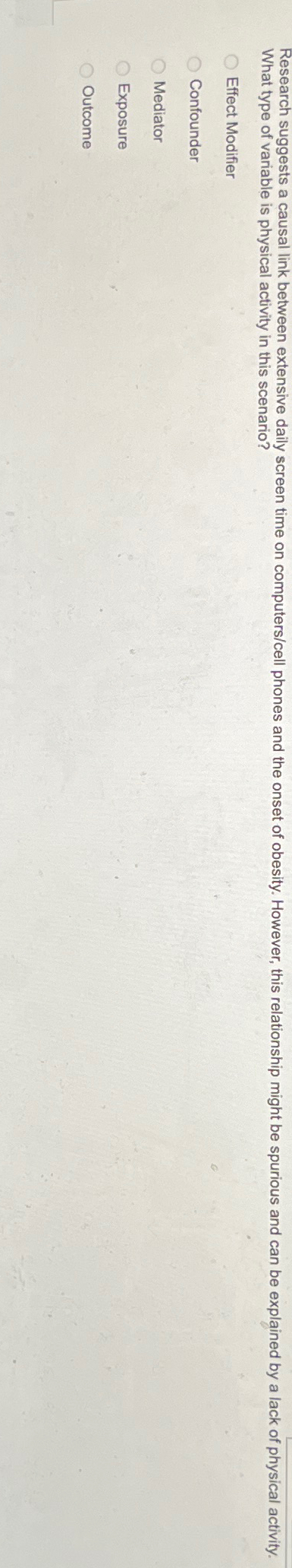 Solved Research suggests a causal link between extensive | Chegg.com