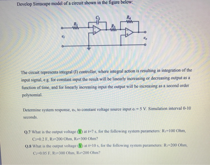 Solved Develop Simscape model of an inverting amplifier | Chegg.com