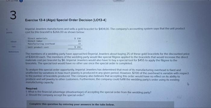 Solved Exercise 13-15 (Algo) Dropping or Retaining a Segment | Chegg.com