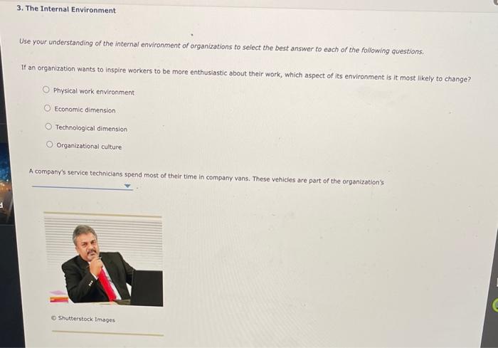 Solved 1. The Organization and Its Environments | Chegg.com