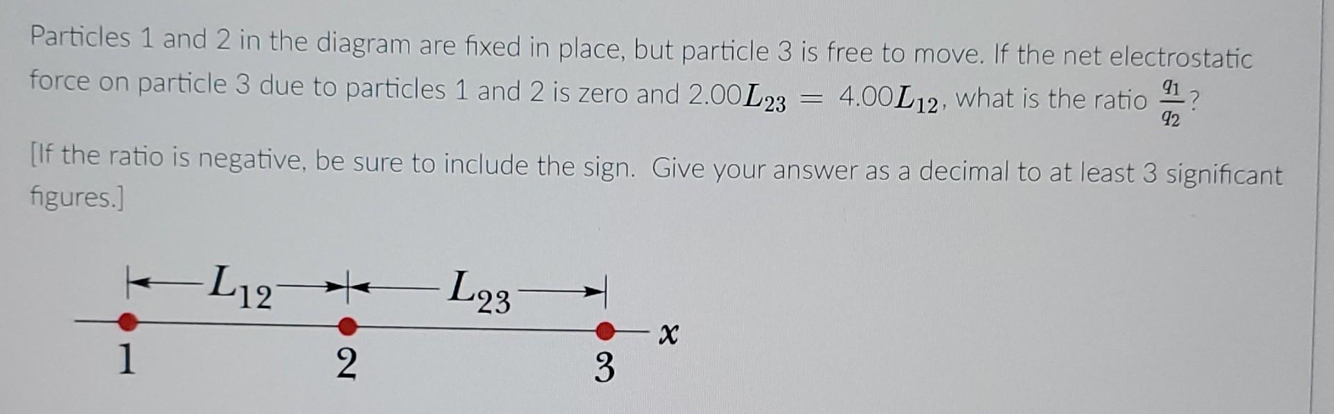 Solved Particles 1 and 2 in the diagram are fixed in place, | Chegg.com