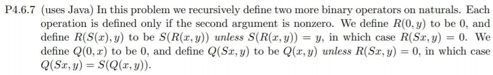 P4.6.7 (uses Java) In this problem we recursively | Chegg.com