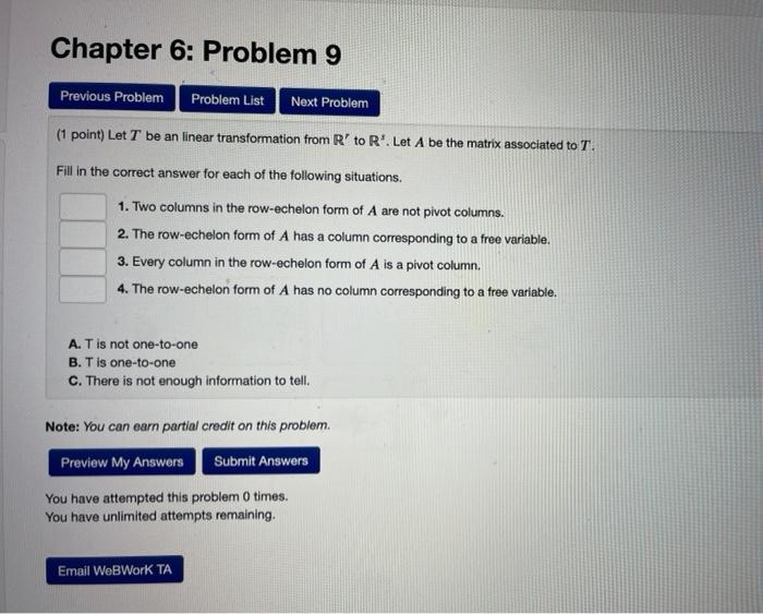 Solved Chapter 6: Problem 6 Previous Problem Problem List | Chegg.com