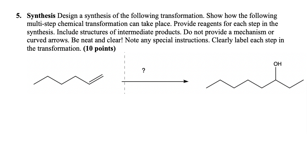 Solved Synthesis Design a synthesis of the following | Chegg.com