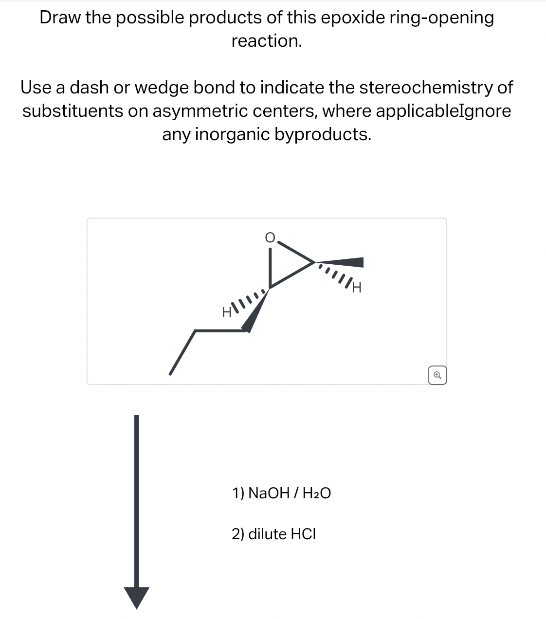 Solved Draw the possible products of this epoxide | Chegg.com