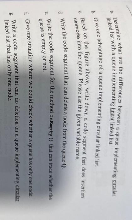 Solved 2. The figure below is a queue Q implementing | Chegg.com
