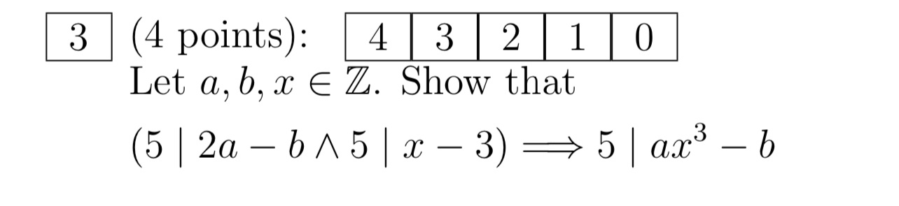 Solved \table[[3]] (4 ﻿points): \table[[4,3,2,1,0]]Let | Chegg.com