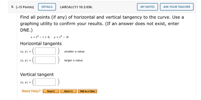 Solved 8. Find all points (if any) of horizontal and | Chegg.com