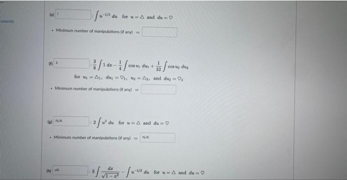 Solved Consider the following integrals: On a sheet of paper | Chegg.com
