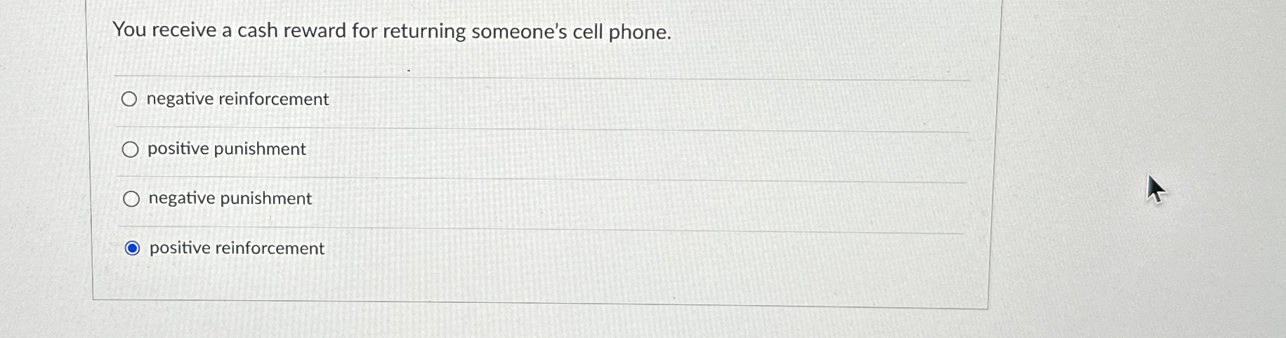 Solved You receive a cash reward for returning someone's | Chegg.com