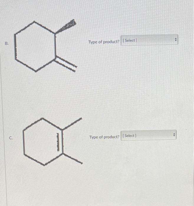 Solved Each of the structures below are elimination products | Chegg.com