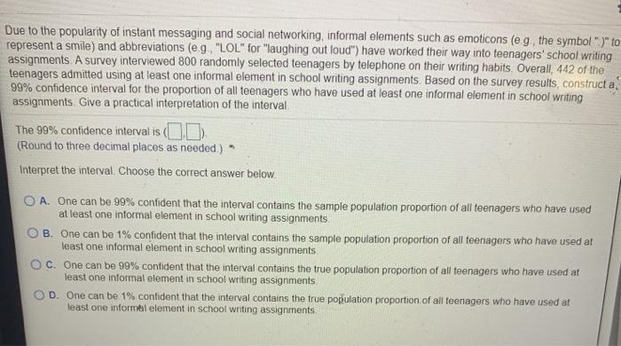 Solved Due to the popularity of instant messaging and social | Chegg.com