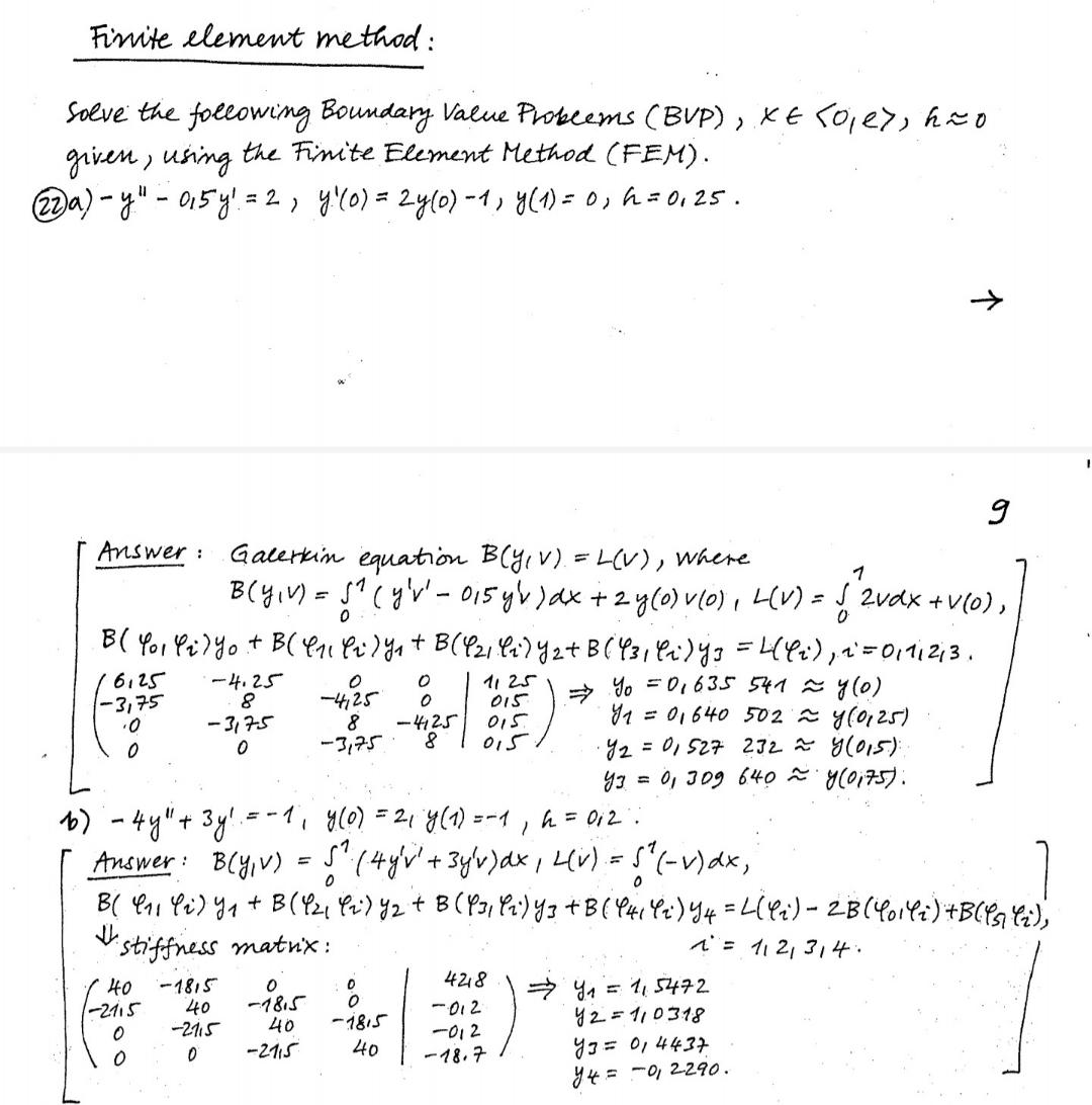 Solved Galerkin equation | Chegg.com