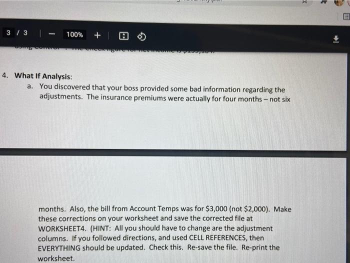 Solved Problem 4 - Worksheet for a Merchandising Entity | Chegg.com