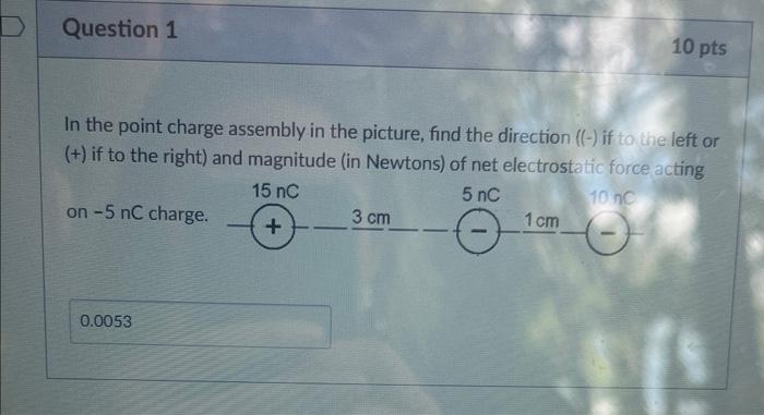 Solved In the point charge assembly in the picture, find the | Chegg.com