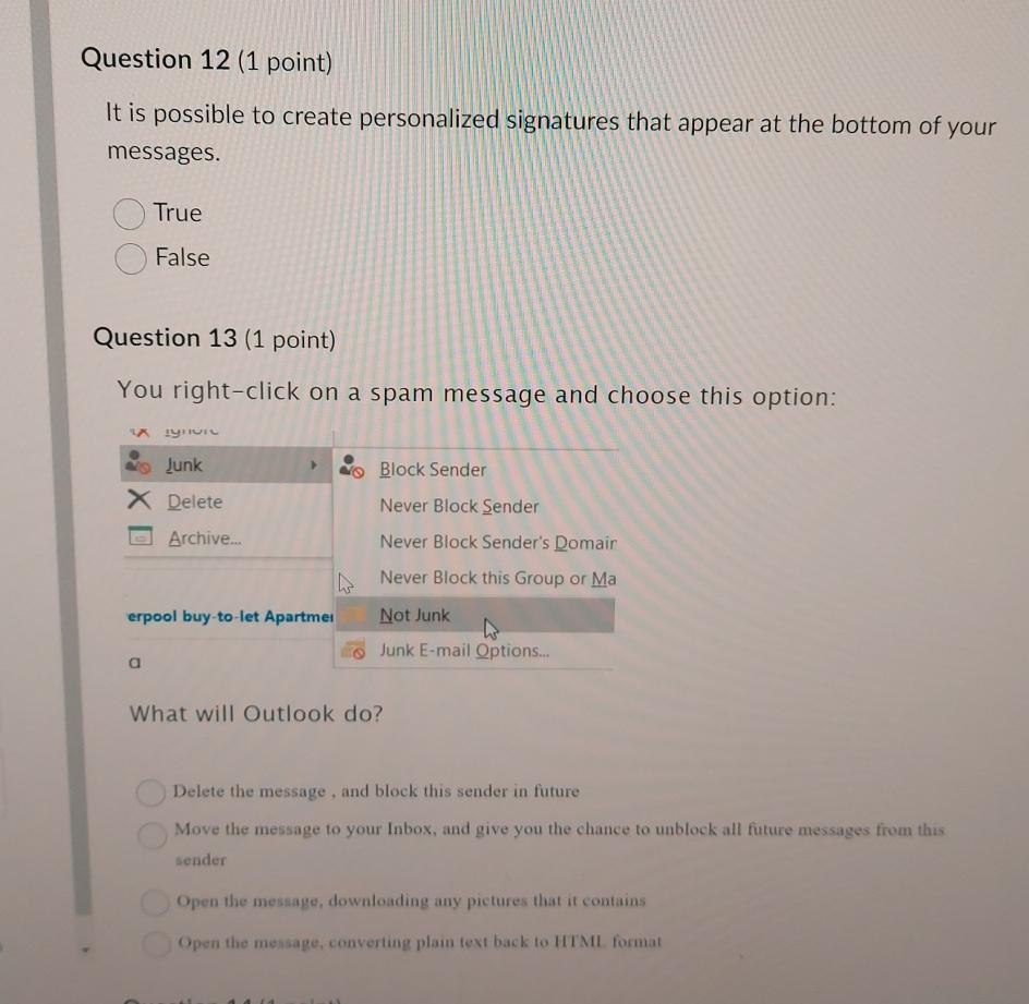 Solved Question 12 (1 ﻿point)It is possible to create | Chegg.com