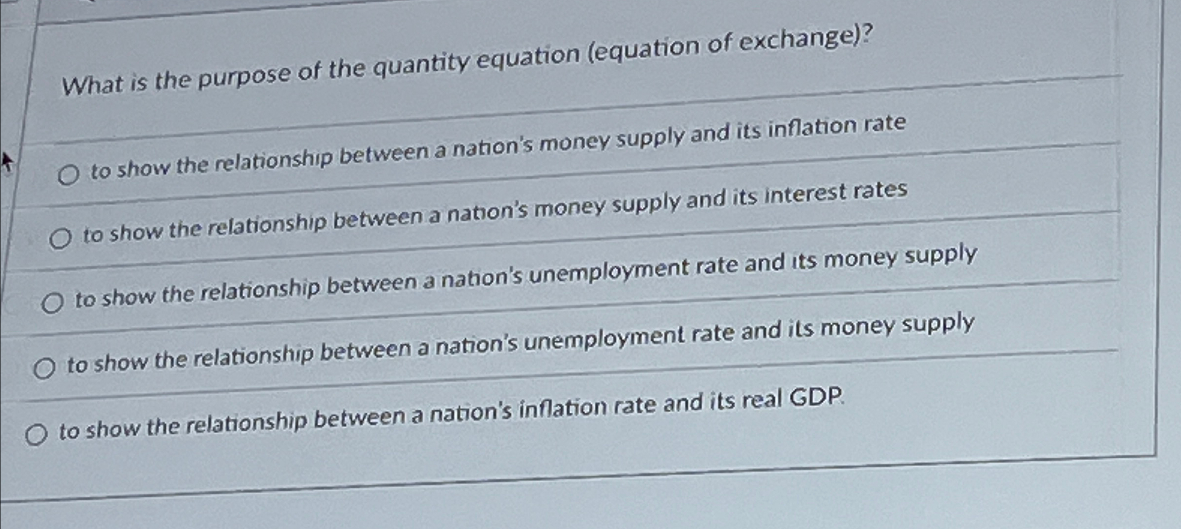 Solved What is the purpose of the quantity equation | Chegg.com