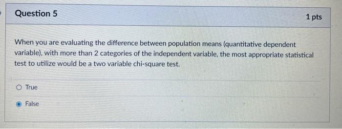 Solved When you are evaluating the difference between | Chegg.com