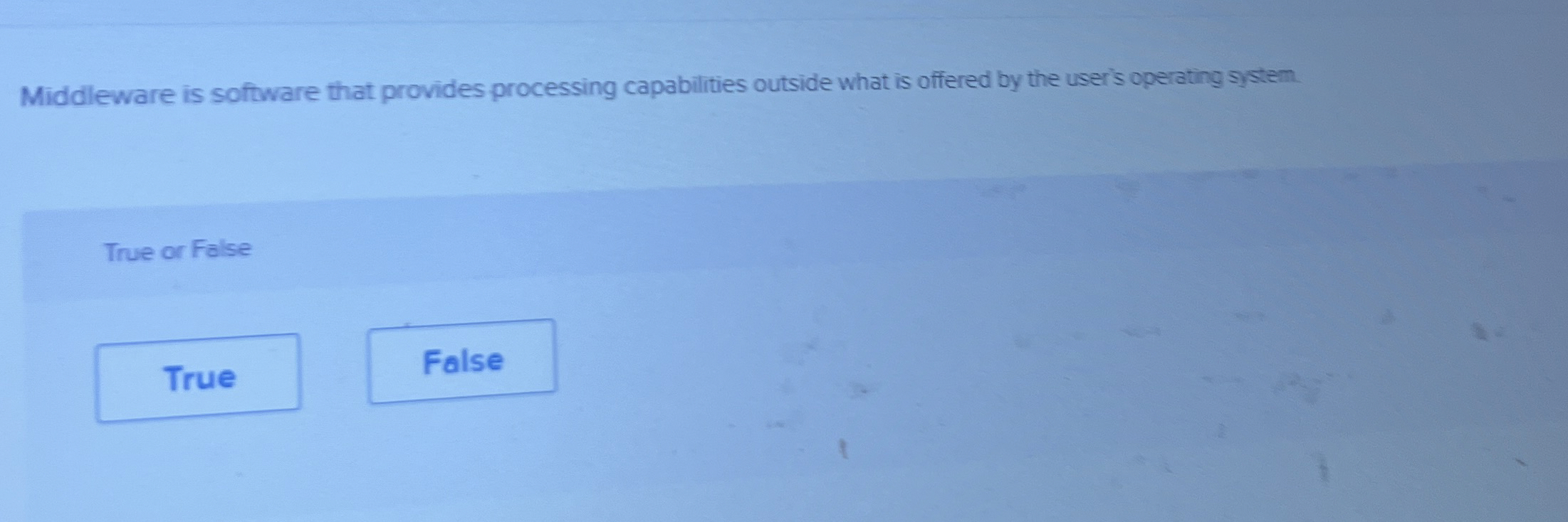 Solved Middleware is software that provides processing | Chegg.com