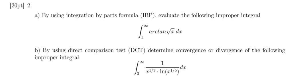 Solved a) By using integration by parts formula (IBP), | Chegg.com
