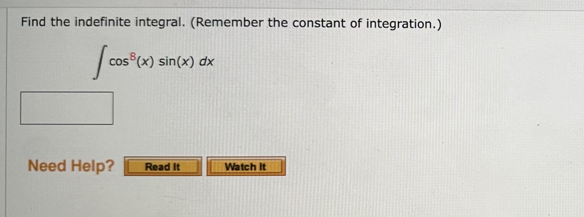 Solved Find the indefinite integral. (Remember the constant | Chegg.com