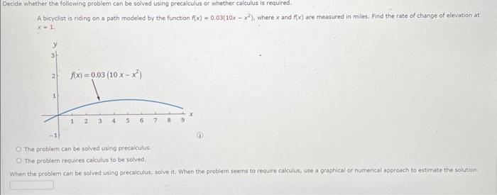 Solved Decide whether the following problem can be solved | Chegg.com