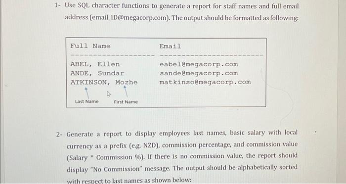 Solved you can use any data you have to show me an example | Chegg.com