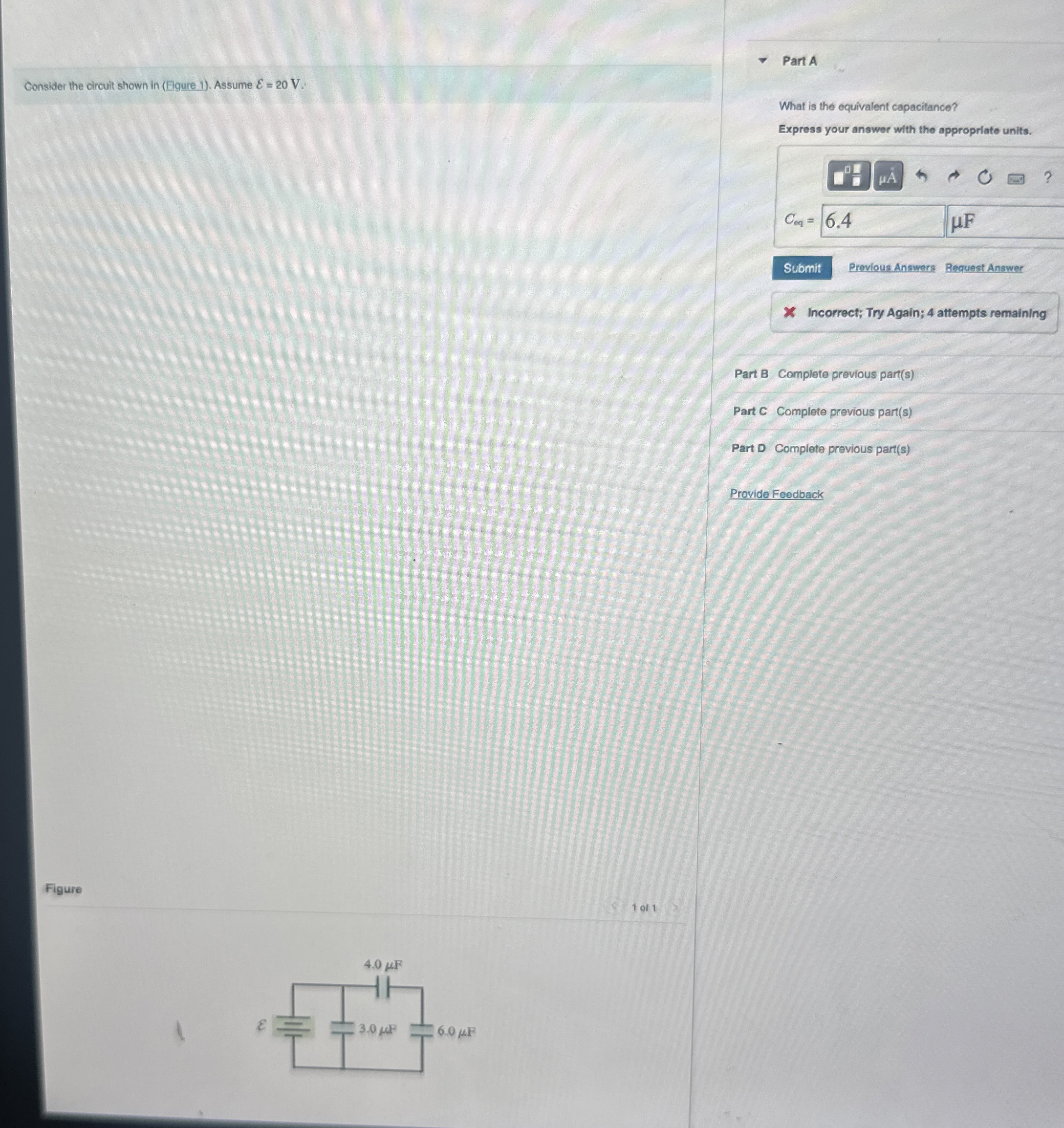 Solved Part AConsider the circuit shown in (Figure 1). | Chegg.com