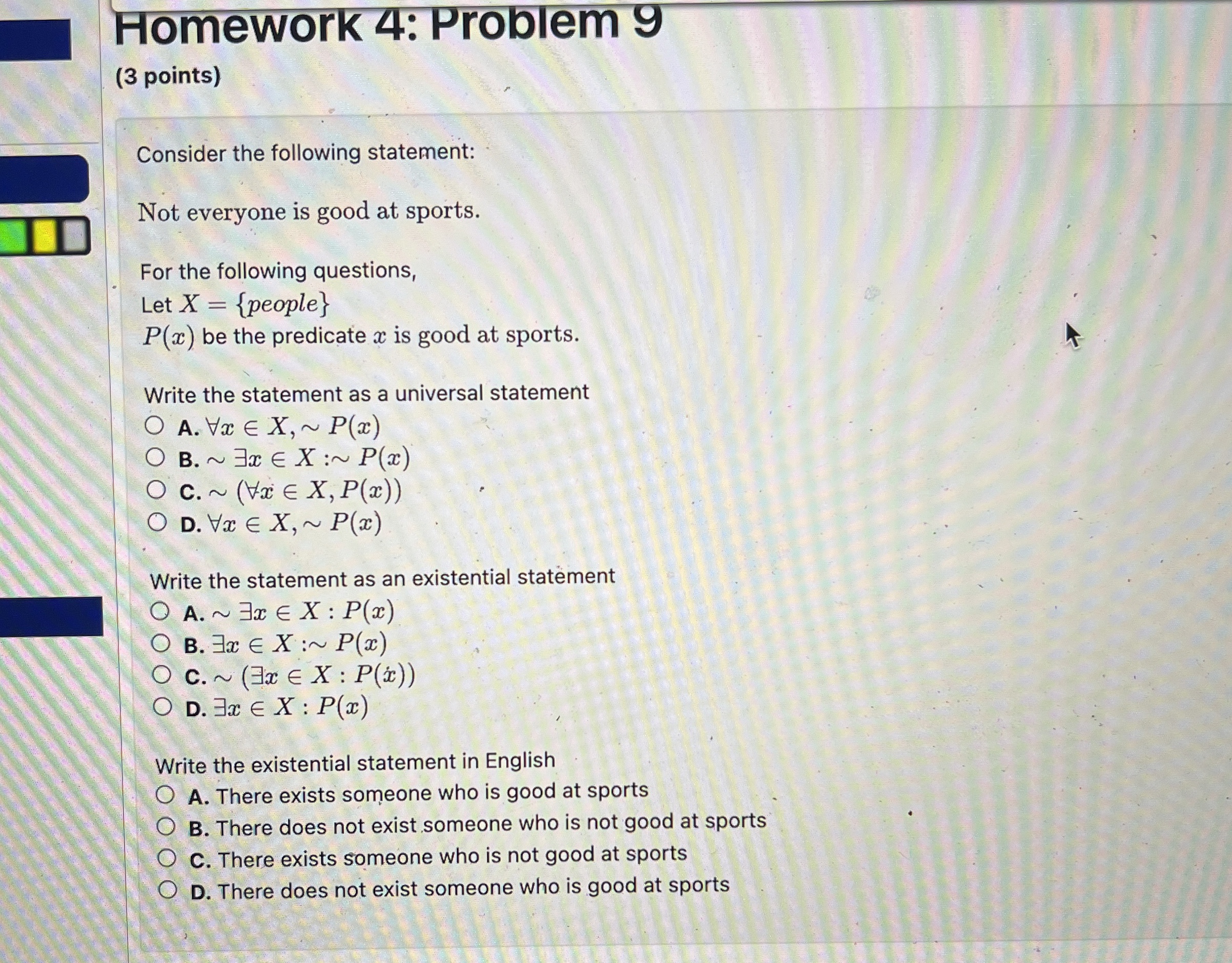 Homework 4: Problem 9(3 ﻿points)П口Consider the | Chegg.com