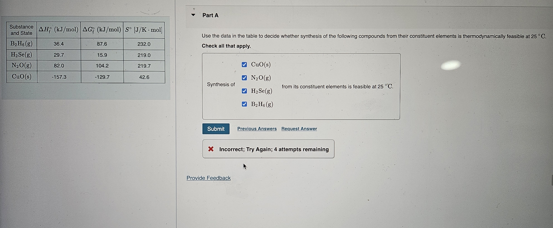 Solved \table[[\table[[Substance],[and | Chegg.com