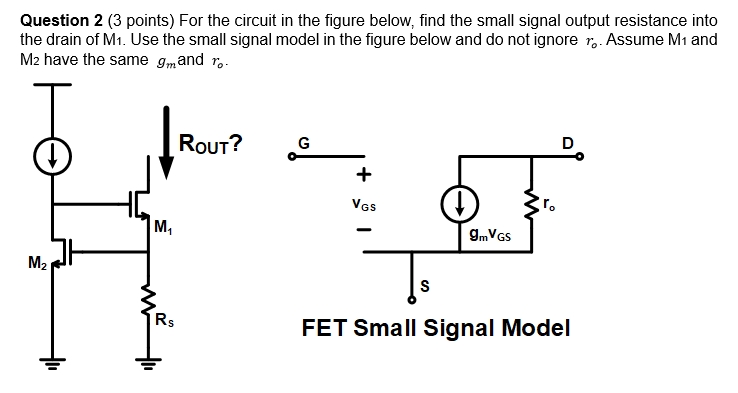 Solved For the circuit in the figure below, find the small | Chegg.com