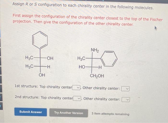 Solved Assign R or S configuration to each chirality center | Chegg.com