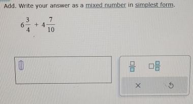 Solved Add. Write your answer as a mixed number in simplest | Chegg.com