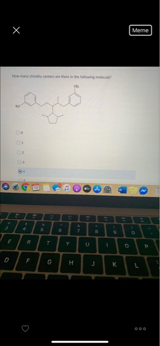 Solved X Meme How many chirality centers are there in the | Chegg.com