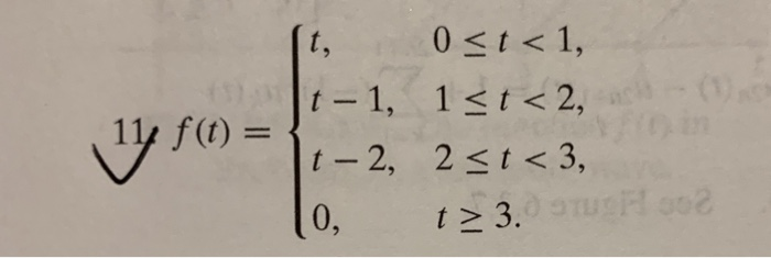 Solved sketch the graph and express f(t）in terms of the unit | Chegg.com