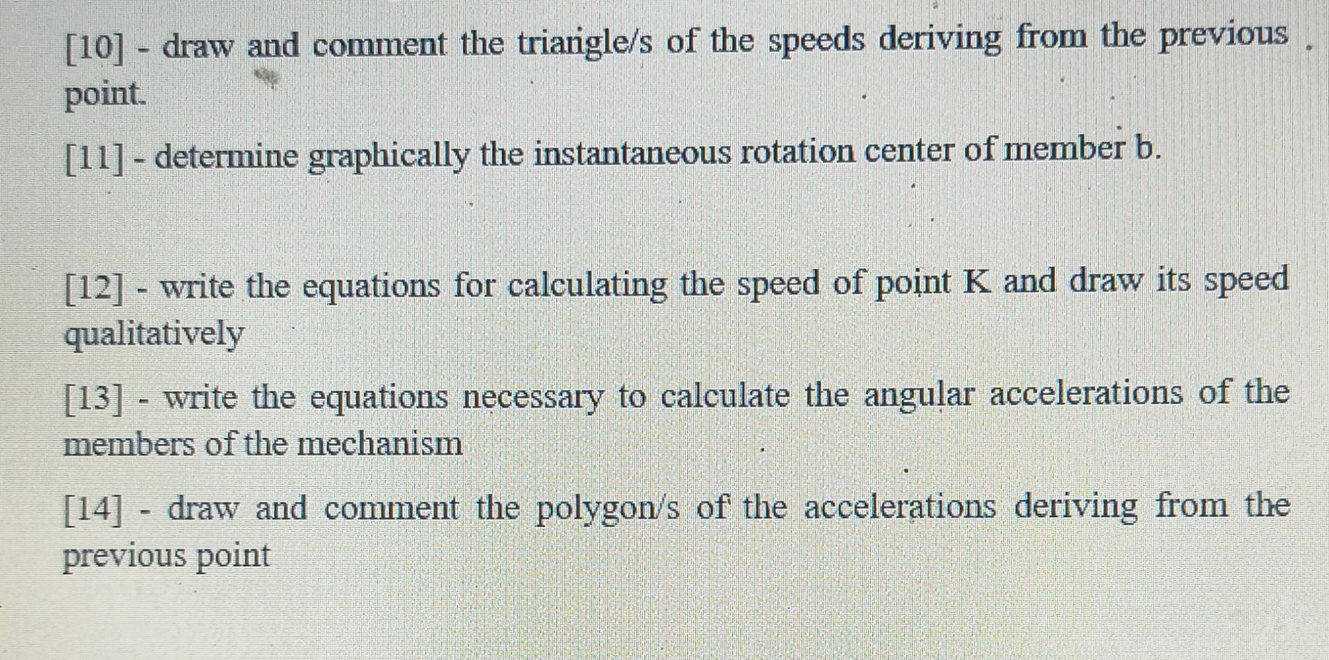 Exercise on the velocity polygon method Given the | Chegg.com