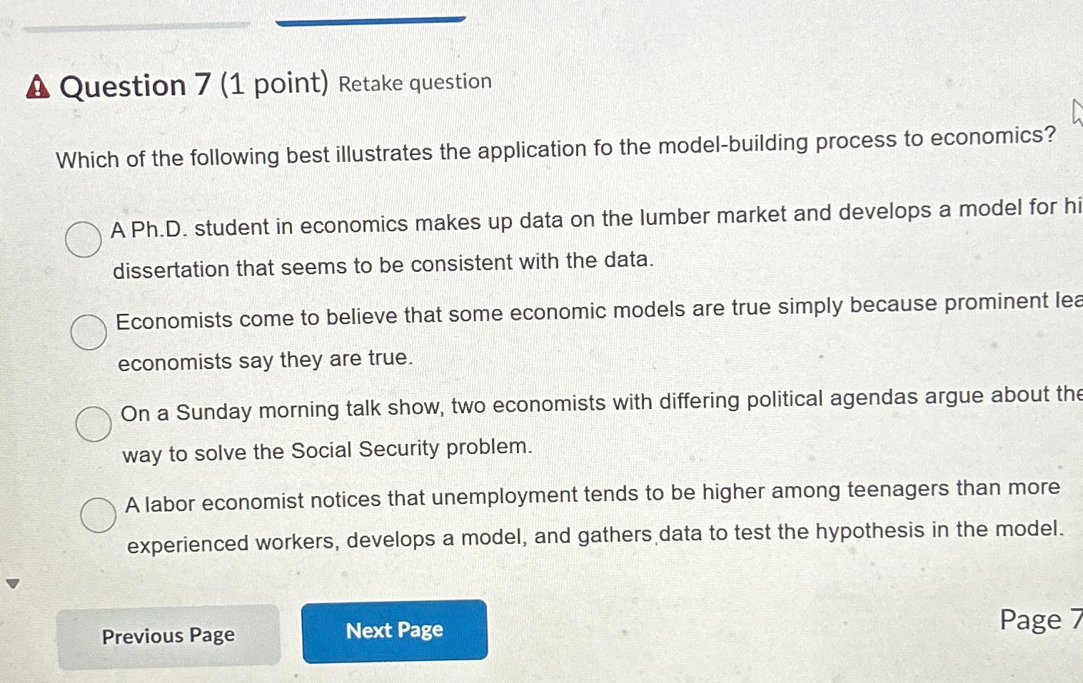 Solved Question 7 (1 point) Retake questionWhich of the | Chegg.com Solved Question 7 (1 point) Retake questionWhich of the | Chegg.com