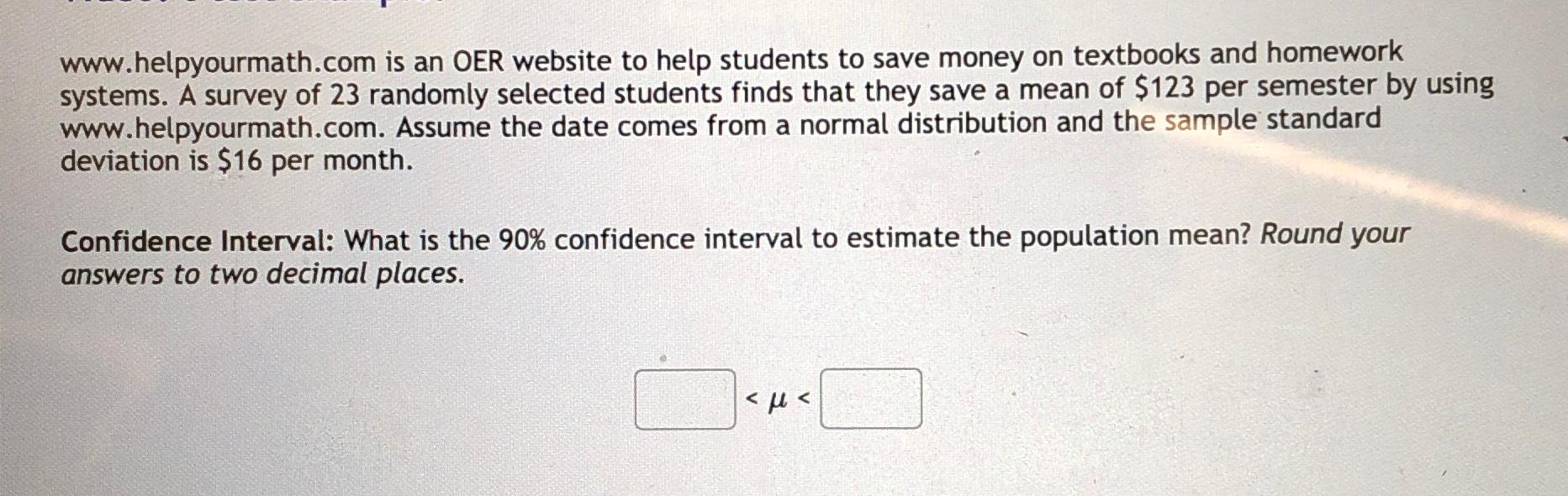 Solved www.helpyourmath.com is an OER website to help | Chegg.com