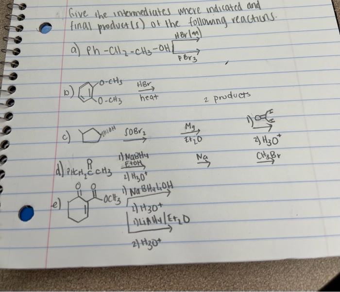 Solved b) ∫0.CH30.CH3heatHBrDraw structure m-lethory) | Chegg.com