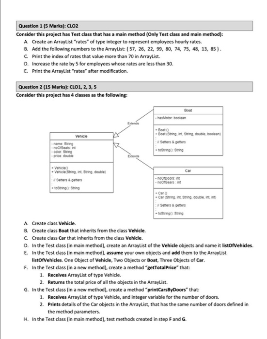 Solved Question 1 (5 Marks): CLO2 Consider this project has | Chegg.com