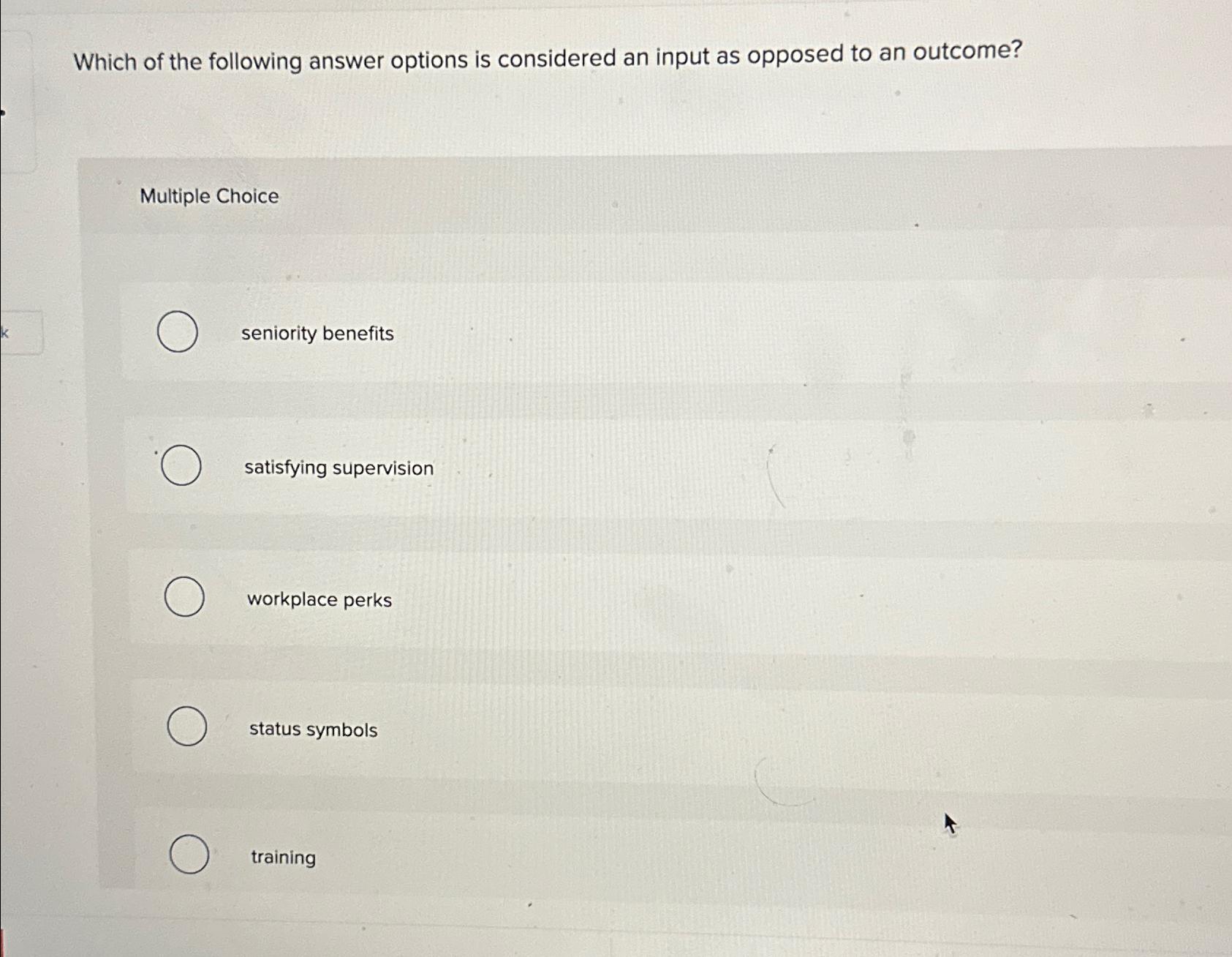 Solved Which of the following answer options is considered | Chegg.com