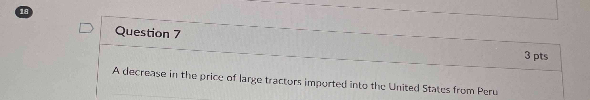 Solved 18Question 73 ﻿ptsA decrease in the price of large | Chegg.com